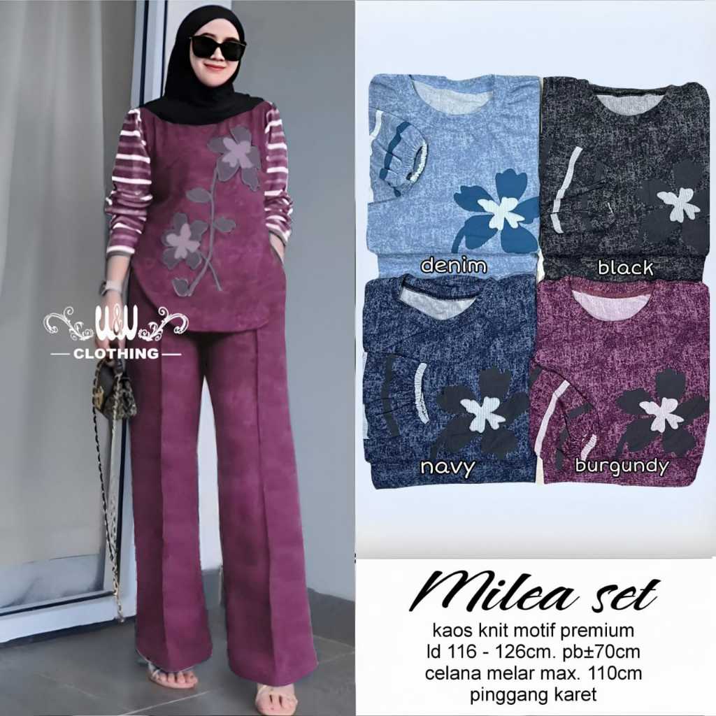 Jual SETCEL KNIT WANITA MOTIF TERBARU PAKAIAN WANITA SETELAN CELANA ...