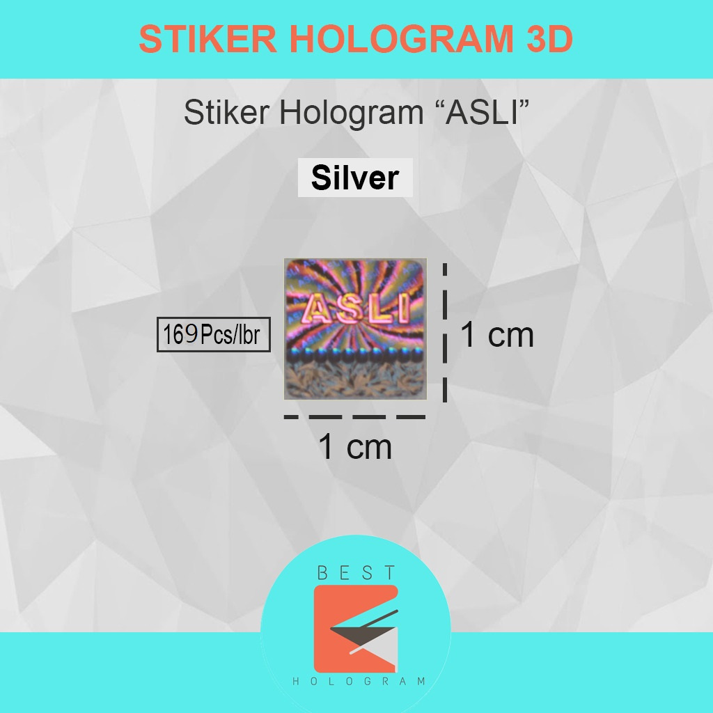 Jual Stiker Hologram ASLI kotak uk. 1 x 1 cm - segel rusak motif sarang ...