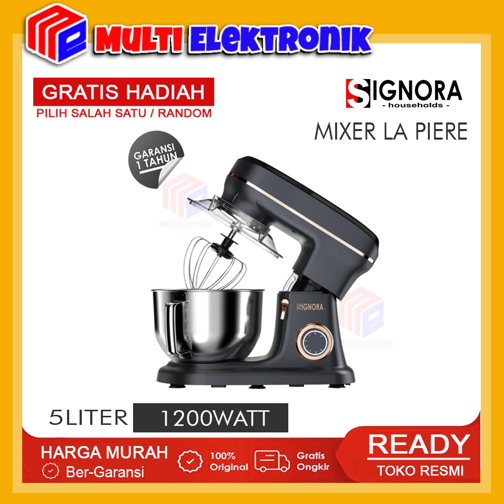 Jual Signora Stand Mixer La Piere Kapasitas 5 Liter 6 Pilihan Kecepatan ...