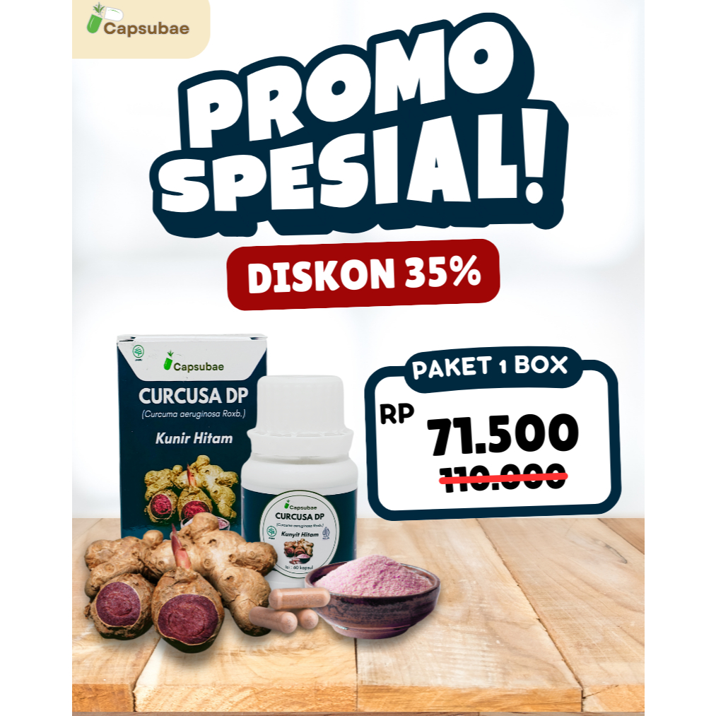 Jual CURCUSA DP - Kapsul Kunir Hitam | Bantu Turunkan Tensi & Asam ...