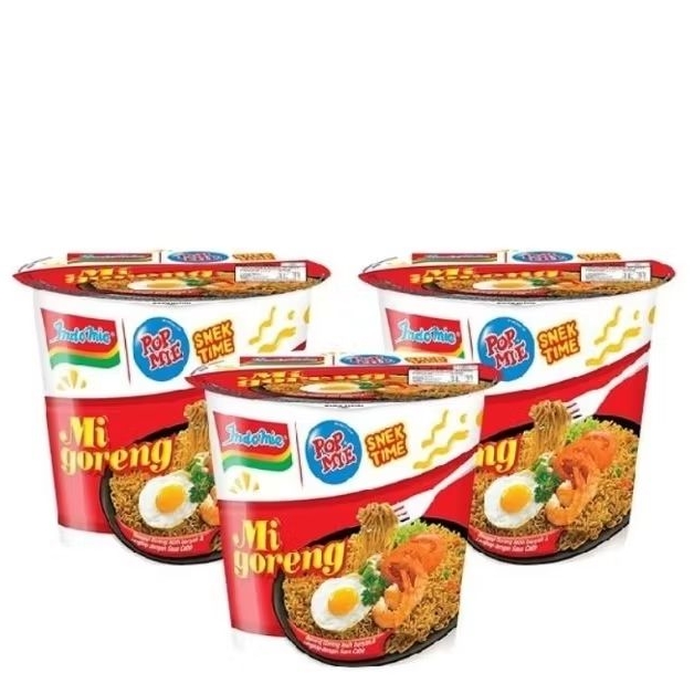 Jual Paket 3 Pcs - Pop Mie Mini Snek Time Rasa Indomie Goreng 43 Gram ...