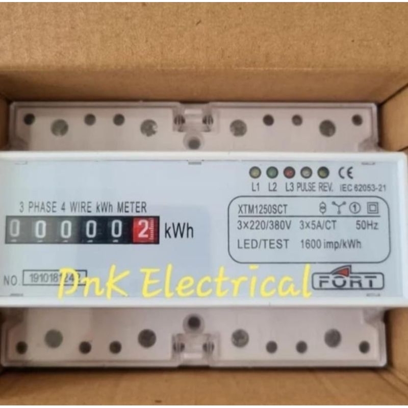 Jual KWH Meter 3 Phase Analog Via CT Merk FORT XTM1250SCT + TERA/Kalibrasi | Shopee Indonesia