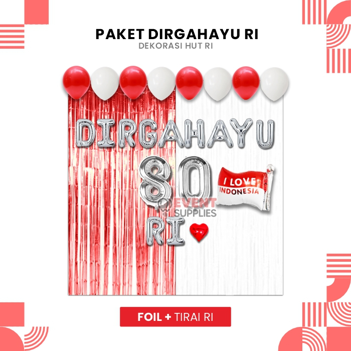 Jual Paket Dekorasi Merah Putih 17 Agustus Dirgahayu Kemerdekaan HUT RI ...