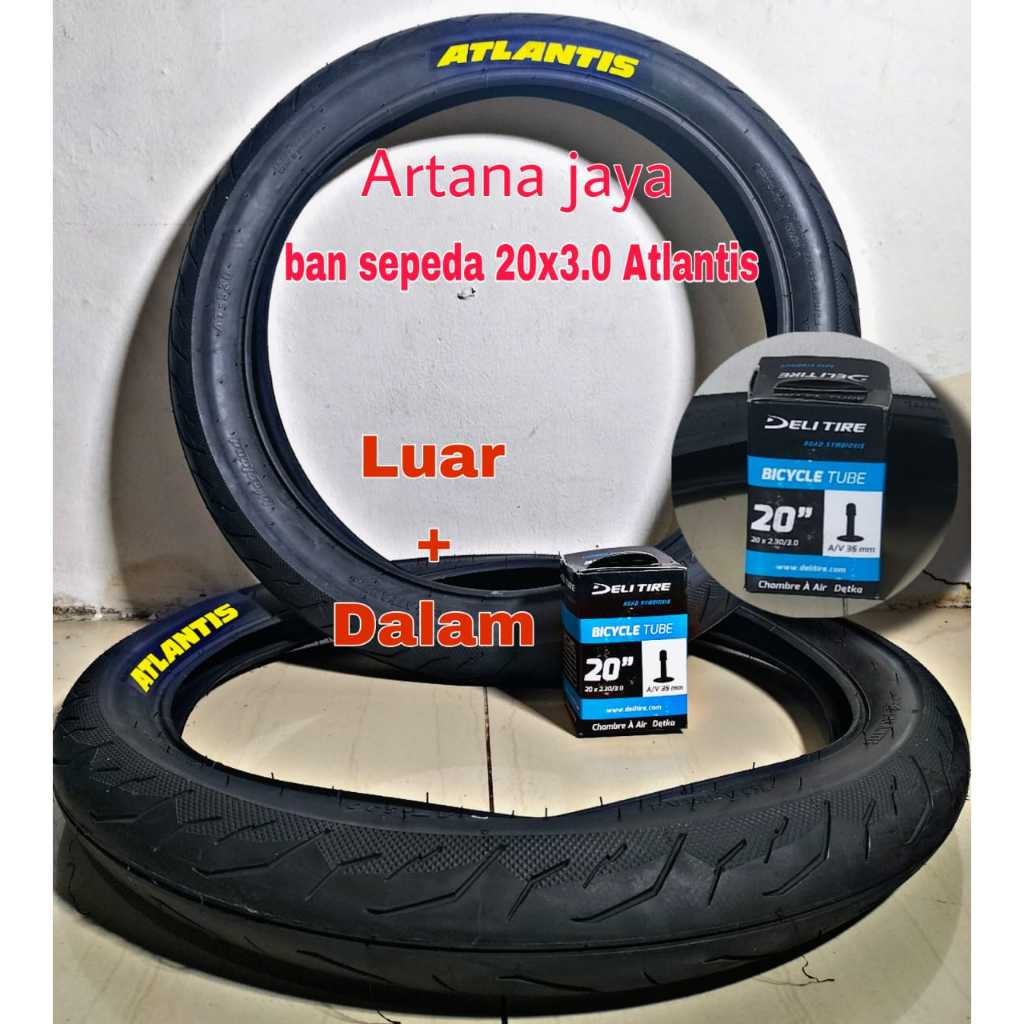Jual Ban luar dalam 20x3.0 ATLANTIS cocok untuk semua sepeda 20in BMX atau lainnya | Shopee ...