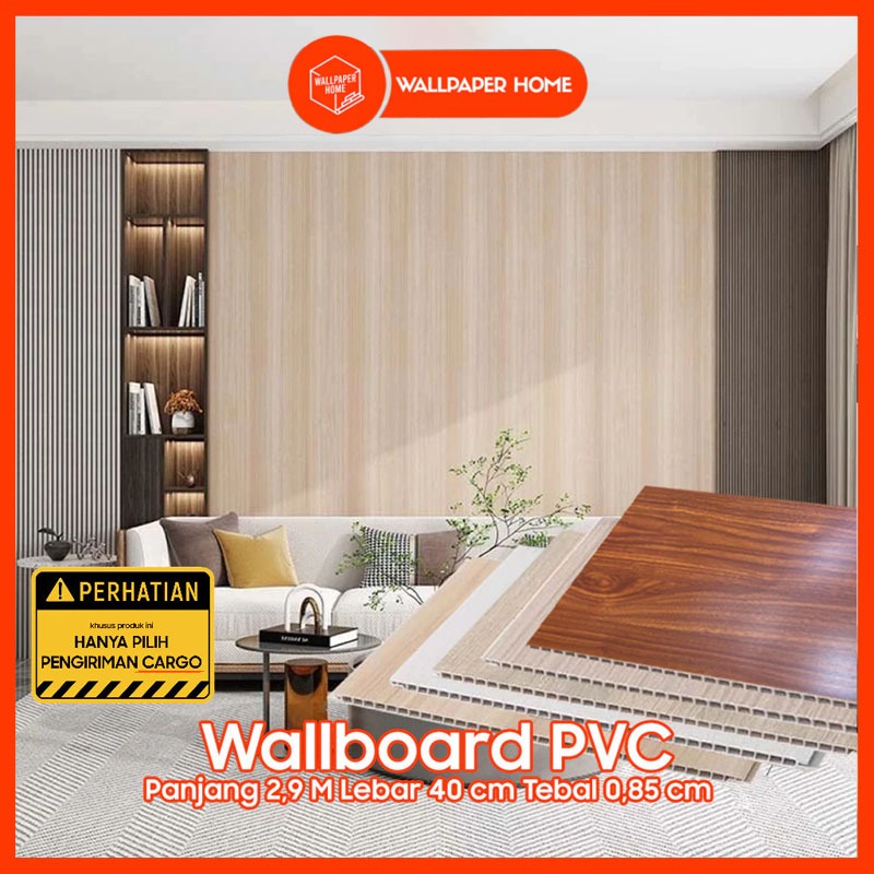 Jual Wallboard PVC Panjang 2.90 Meter Lebar 40 Cm Tebal 8.5 Mm Wall ...
