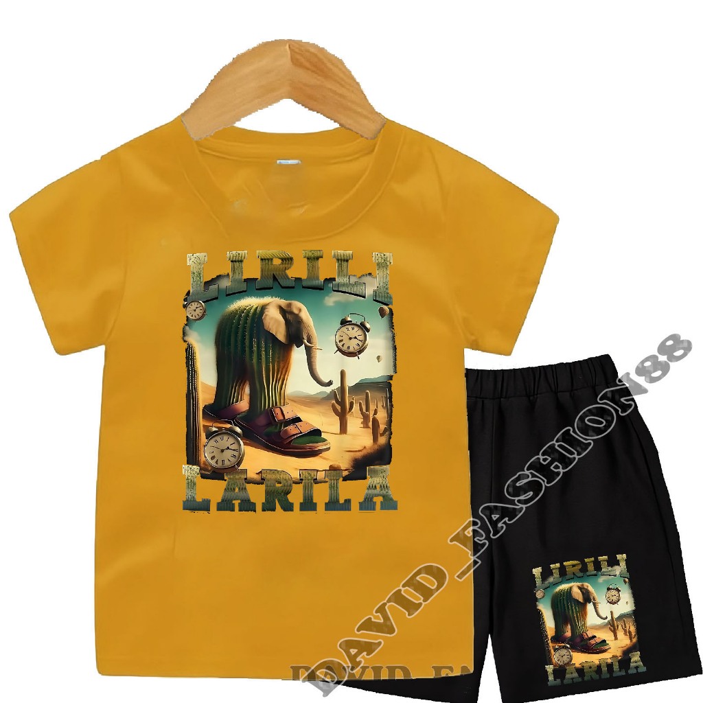 Jual ONE SET KIDS COTTON LIRILI LARILA ANOMALI BRAINROT VIRAL LENGAN ...