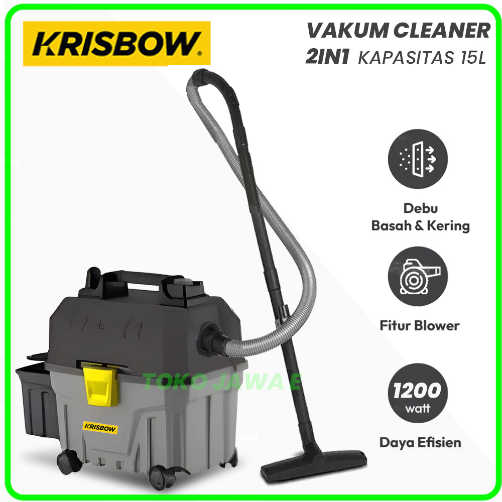 Jual KRISBOW FRVCW15 WET & DRY VACUM CLEANER 15 LITER 2IN1 PENYEDOT ...