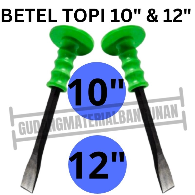 Jual betel topi pahat batu beton pahat topi jumbo 10 inch 12 inch VIPER | Shopee Indonesia