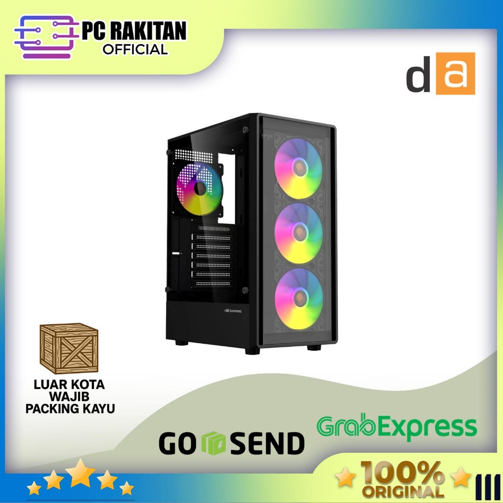 Jual CASING PC DIGITAL ALLIANCE OASIS COOL - INCLUDE 4 RGB FAN | Shopee Indonesia
