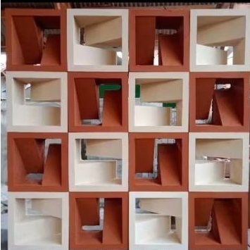 Jual Roster minimalis kombinasi warna (20x20)roster beton,roster pagar ...