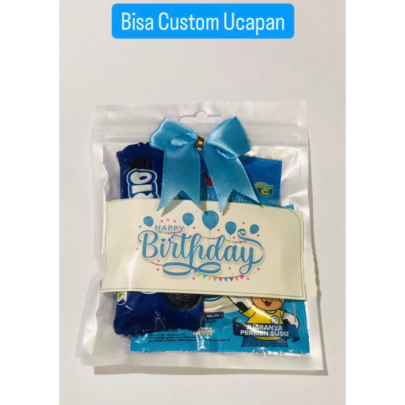 Jual mini gift snack | mini hampers varian blue | Shopee Indonesia