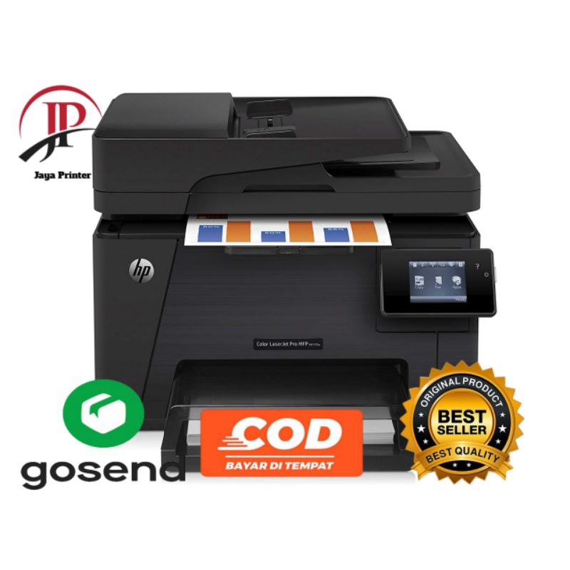 Jual Printer color hp LaserJet m177fw Orin scan copy adf color | Shopee ...