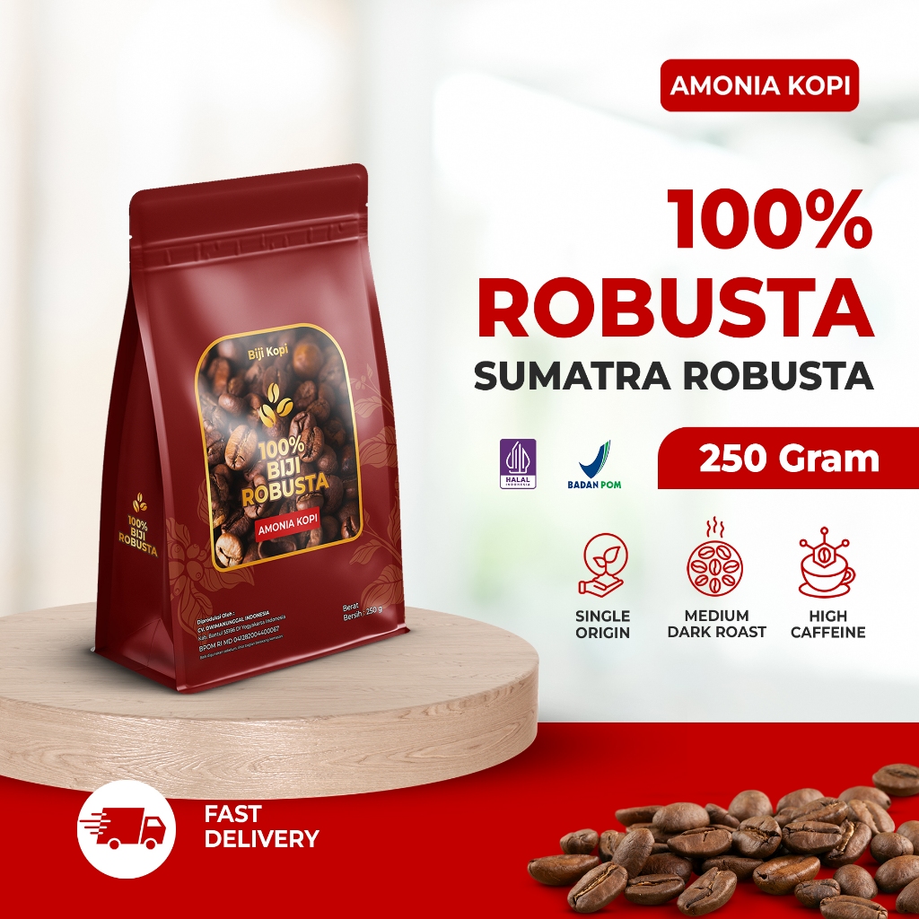 Jual Amoniakopi - Biji Kopi Bubuk Robusta Lampung Medium Roast Coffee ...
