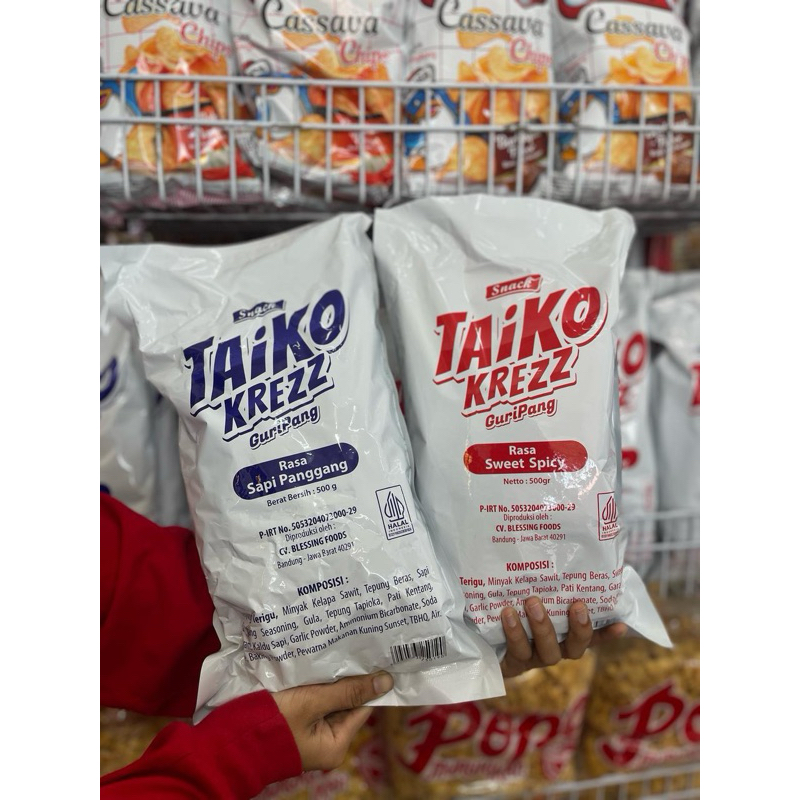Jual Taiko Krezz Guripang Snack Viral Rasa Sapi Panggang / Sweet Spicy ...