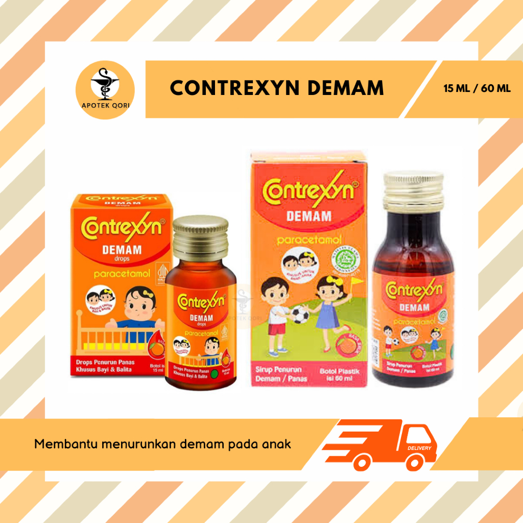 Jual CONTREXYN DROPS 15 ML / SIRUP 60 ML / MERINGANKAN DEMAM BAYI ...
