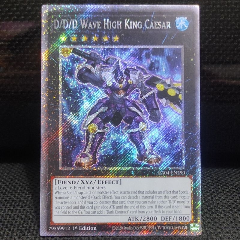 Jual Kartu Yugioh TCG D/D/D Wave High King Caesar Platinum Secret Rare ...