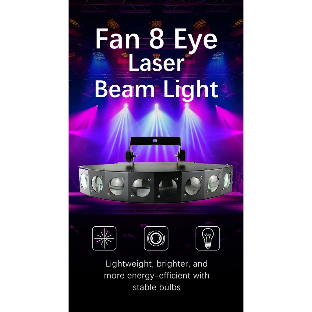 Jual KEMAX Lampu Sorot LED Laser Beam Disco RGBW Dynamic DMX512 - KM36 ...
