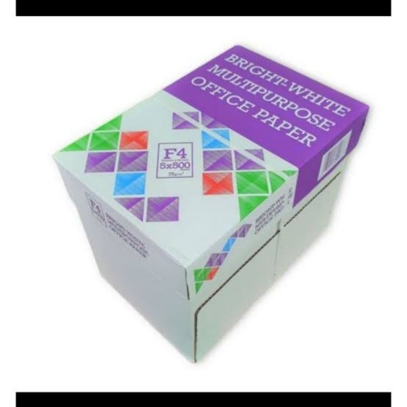Jual Kertas Hvs F4 75 gr 1 Dus isi 5 rim | Shopee Indonesia