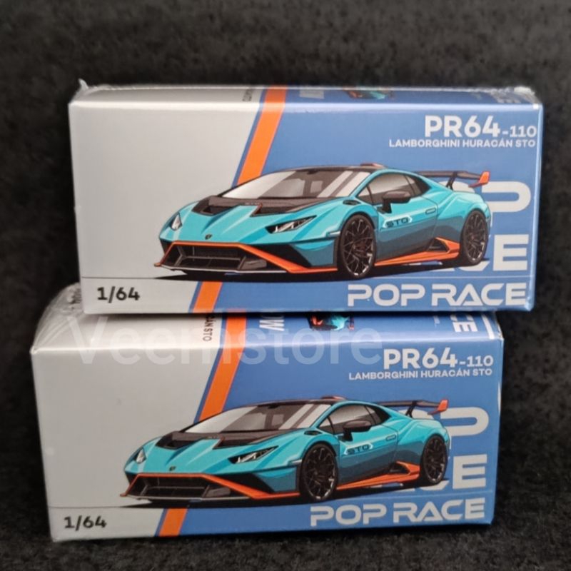 Jual Die Cast 1:64 Lamborghini Huracan STO [Open Hood] Poprace | Shopee ...