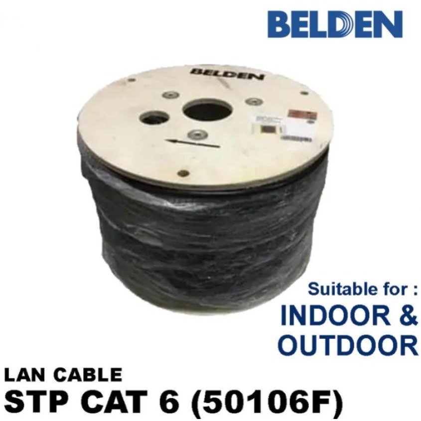 Jual Belden STP Outdoor Cable CAT 6 Cat6 Kabel LAN 50106F 50106 F 305m ...