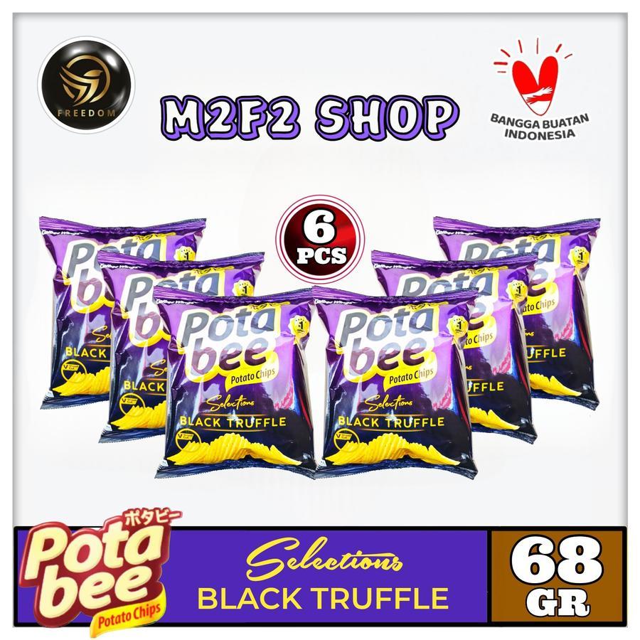 Jual Keripik Kentang Potabee Selection Black Truffle - 65 gr (Kemasan 6 ...