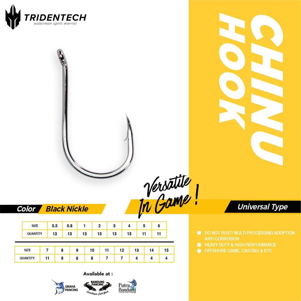 Jual Tridentech Chinu Versatile Hook Mata Kail Pancing | Shopee Indonesia
