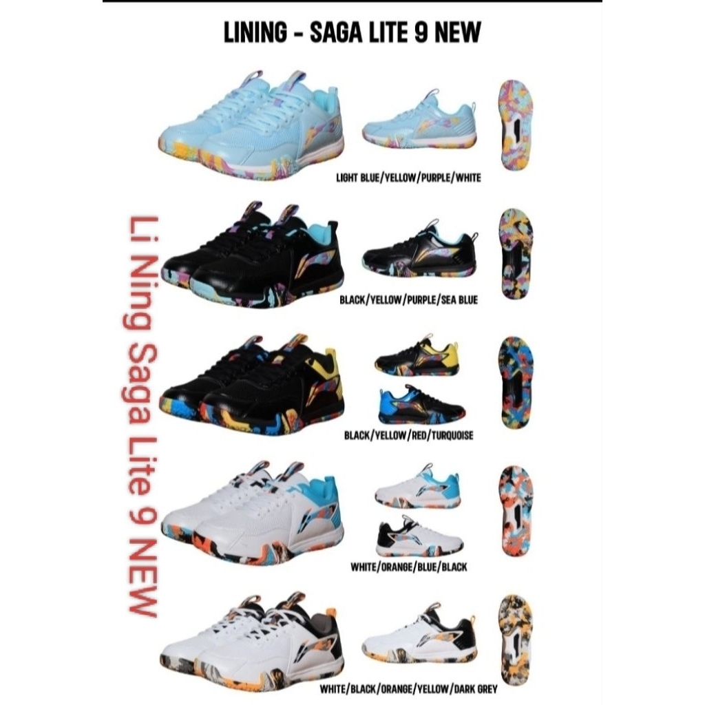 Jual SEPATU LI NING SAGA LITE 9 New PRODUK ORIGINAL | Shopee Indonesia