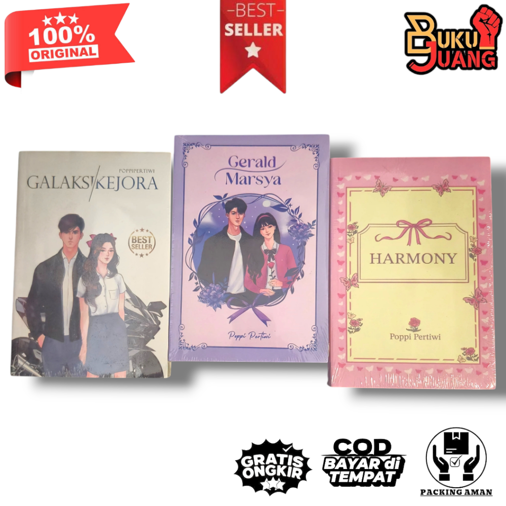 Jual ANEKA NOVEL WATTPAD REGULER BESTSELLER #6 BY POPPI P - GALAKSI KEJORA / GERALD MARSYA ...