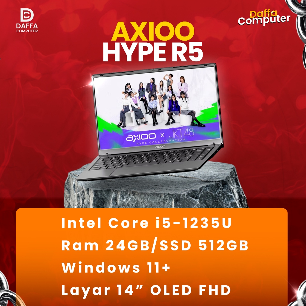 Jual Laptop Axioo Hype R5 Intel i5-1235U 24GB RAM 512GB SSD Windows 11 ...