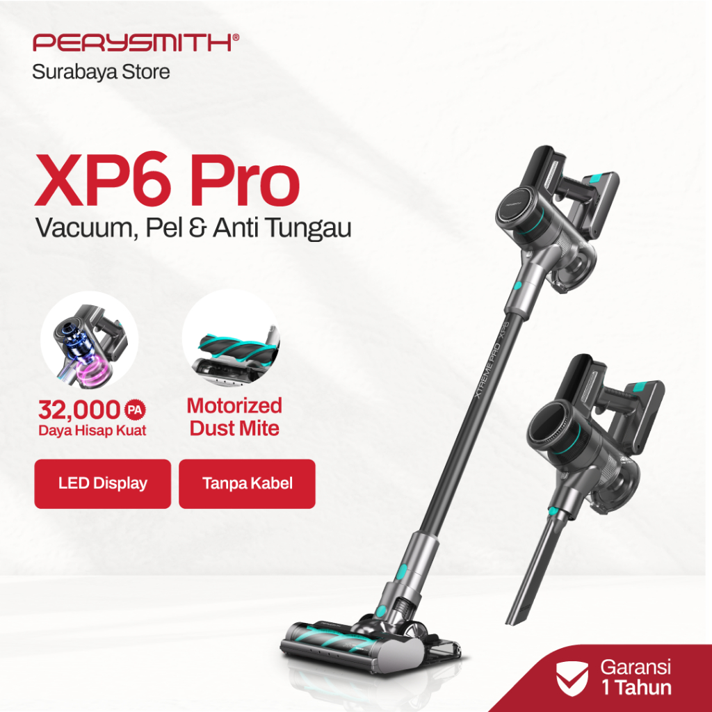 Jual PerySmith Surabaya XP6 Pro 3 in1 Cordless Vacuum Cleaner Cordless ...