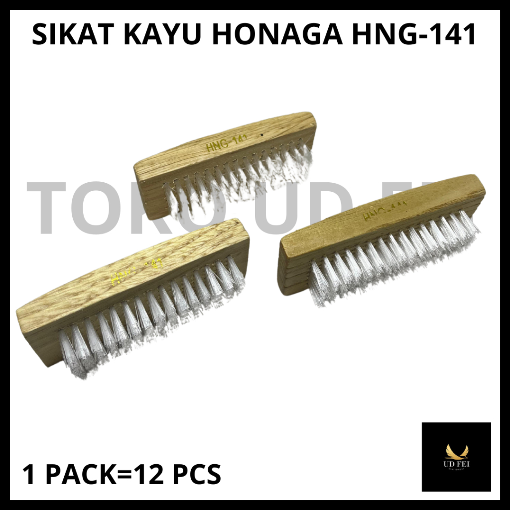 Jual (1 PACK=12 PCS) SIKAT KAYU HONAGA/Sikat Kayu/ Sikat Kayu MURAH ISI ...