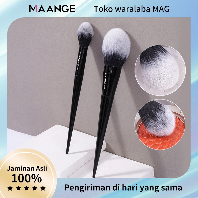 Jual MAANGE 2Pcs Set Brush Makeup Premium Kuas Bedak Kuas Perona Pipi ...
