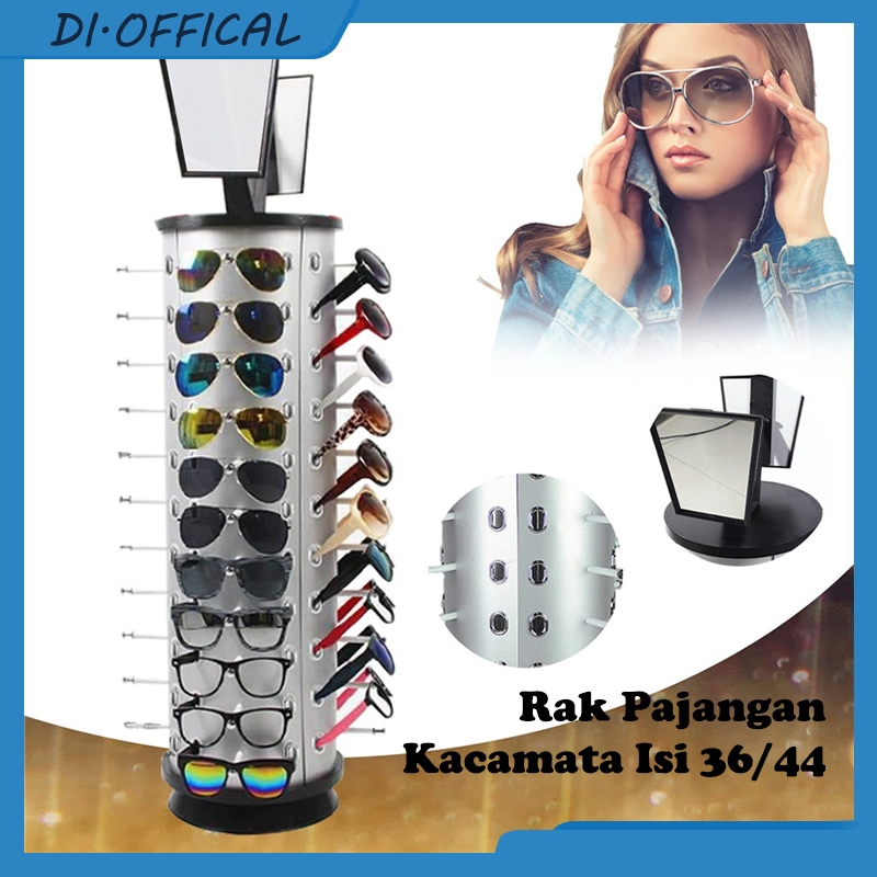 Jual rak pajangan kacamata 36/44/Set Display Rak Kaca Mata Bulat ...