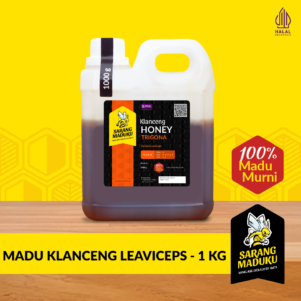 Jual Sarang Maduku Madu Klanceng Leavyceps Murni Asli Raw 100% Honey 100% Madu Hitam Apis ...