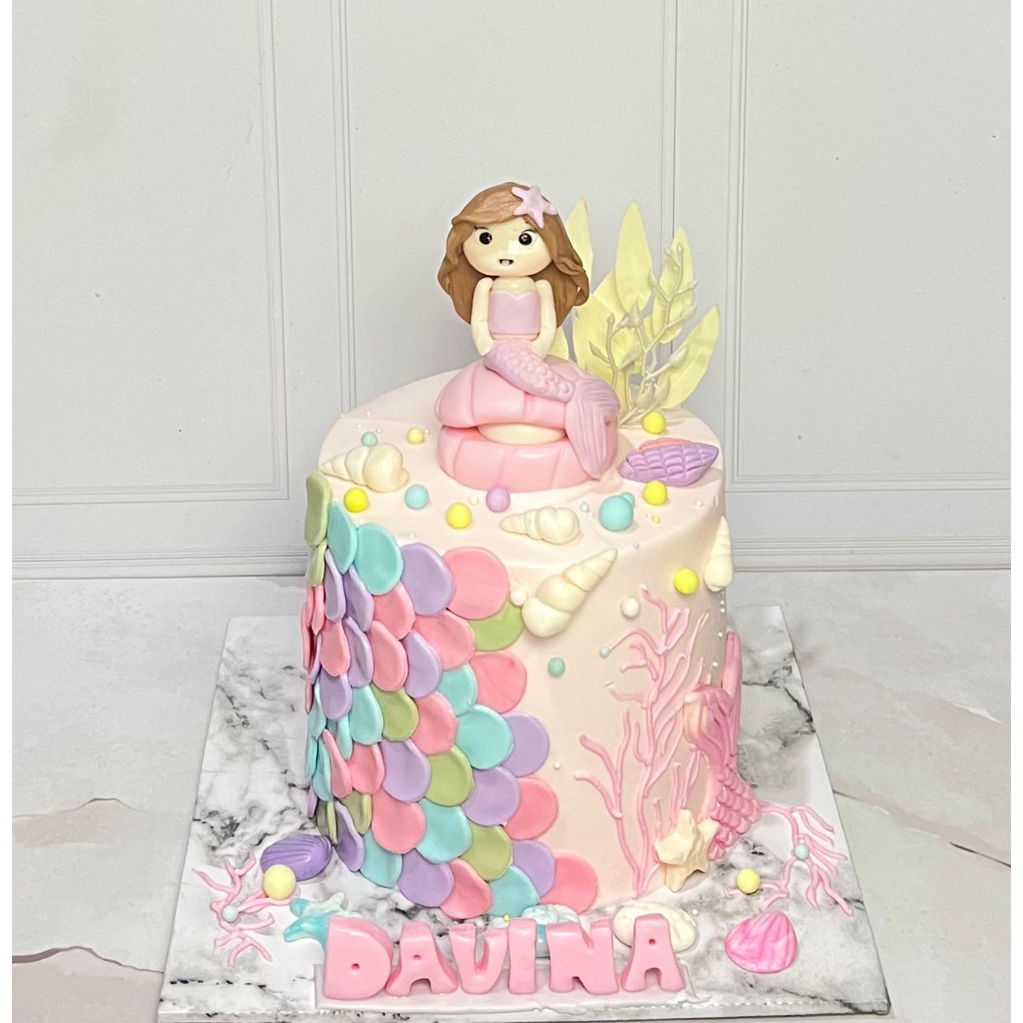 Jual Kue Ulang Tahun Mermaid / Cake Ultah Ariel | Shopee Indonesia