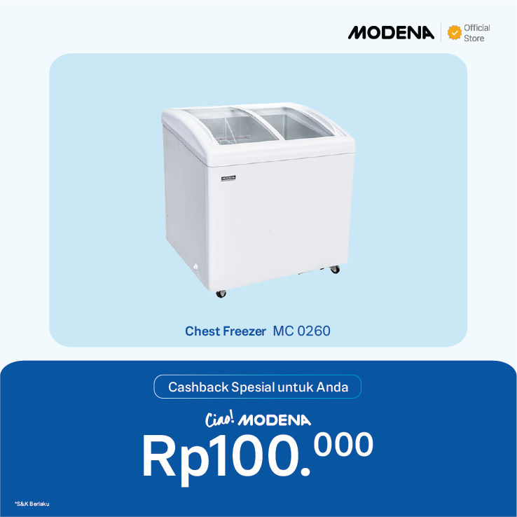 Jual MODENA Chest Freezer - MC 0260 | Shopee Indonesia