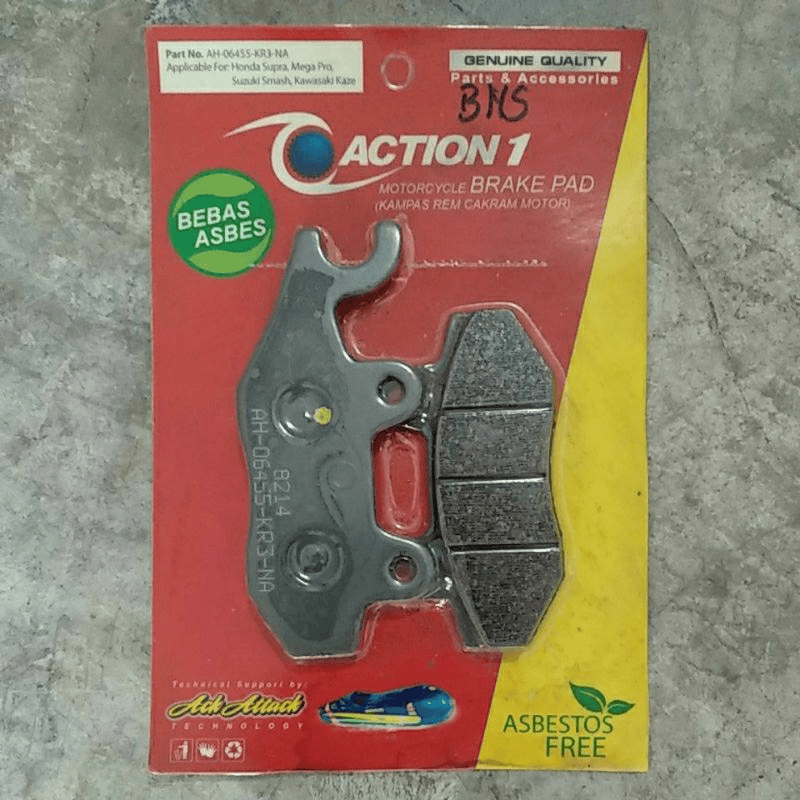 Jual Brake Pad / Kampas Rem Sepeda Motor Action 1 SUPRA, MEGA PRO ...
