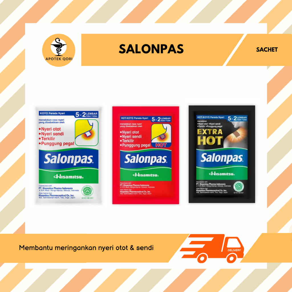 Jual SALONPAS EXTRA HOT/ SALONPAS HOT/SALONPAS SACHET/KOYO PEREDA NYERI ...