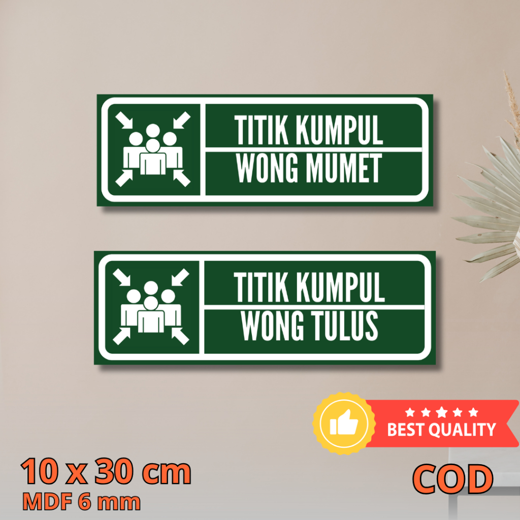 Jual Wall Decor Lucu Titik Kumpul Wong Mumet Tulus Jombo Hiasa DInding ...