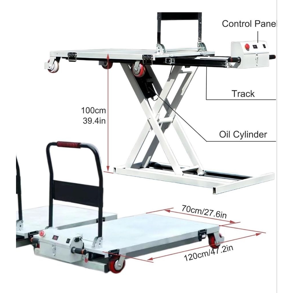 Jual Lean Pipe Trolley Mobile Keranjang Gerobak Troly Barang Electrik ...