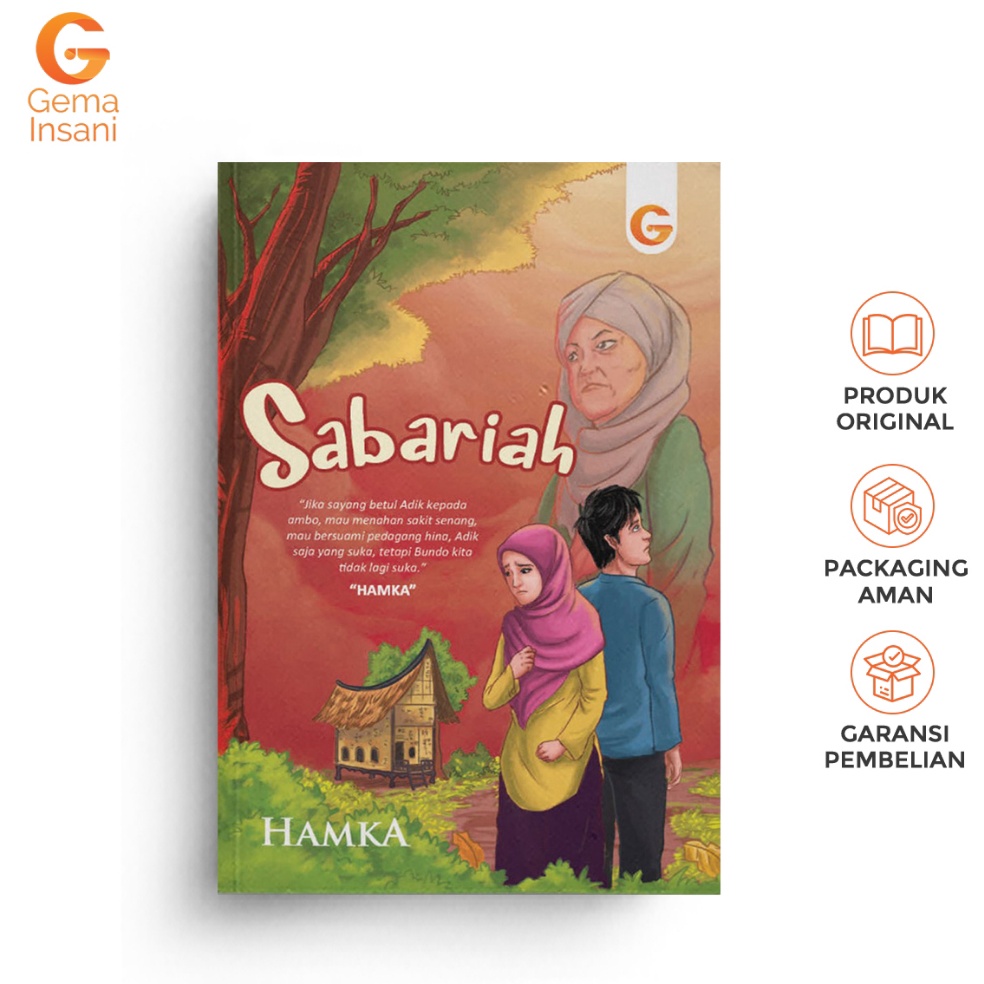 Jual Gema Insani Buku Novel Sabariah The Story Of Sabariah Penulis Buya Hamka KODE W4Z8 | Shopee ...