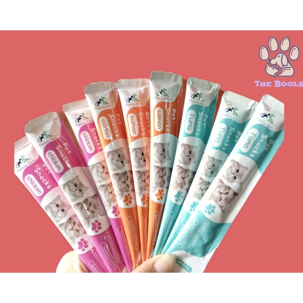 Jual ( The Bool's) PETRA PETS CREAMY CAT SNACK 15 GRM MAKANAN KUCING ...