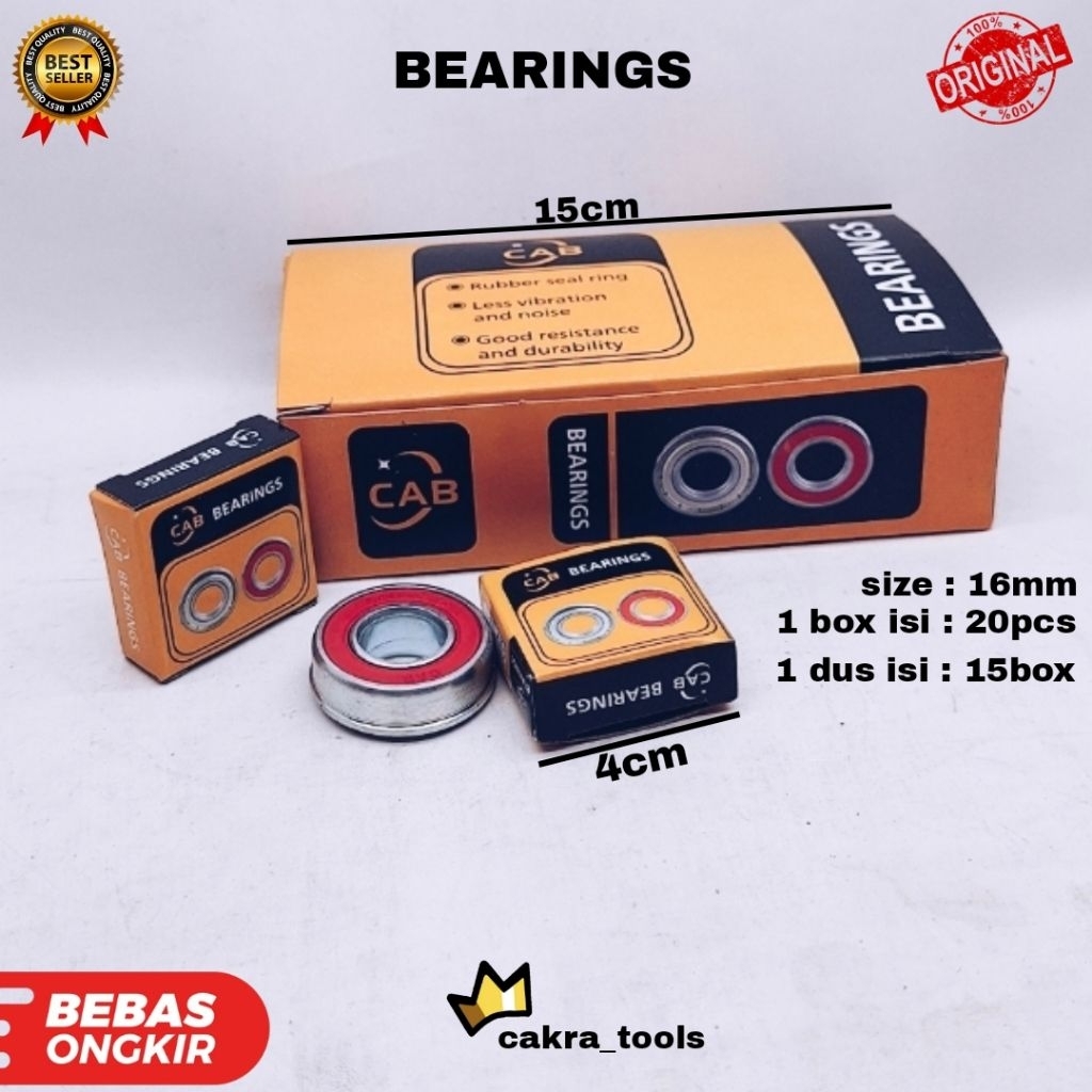 Jual BEARING BAN GEROBAK DORONG 16MM | Shopee Indonesia