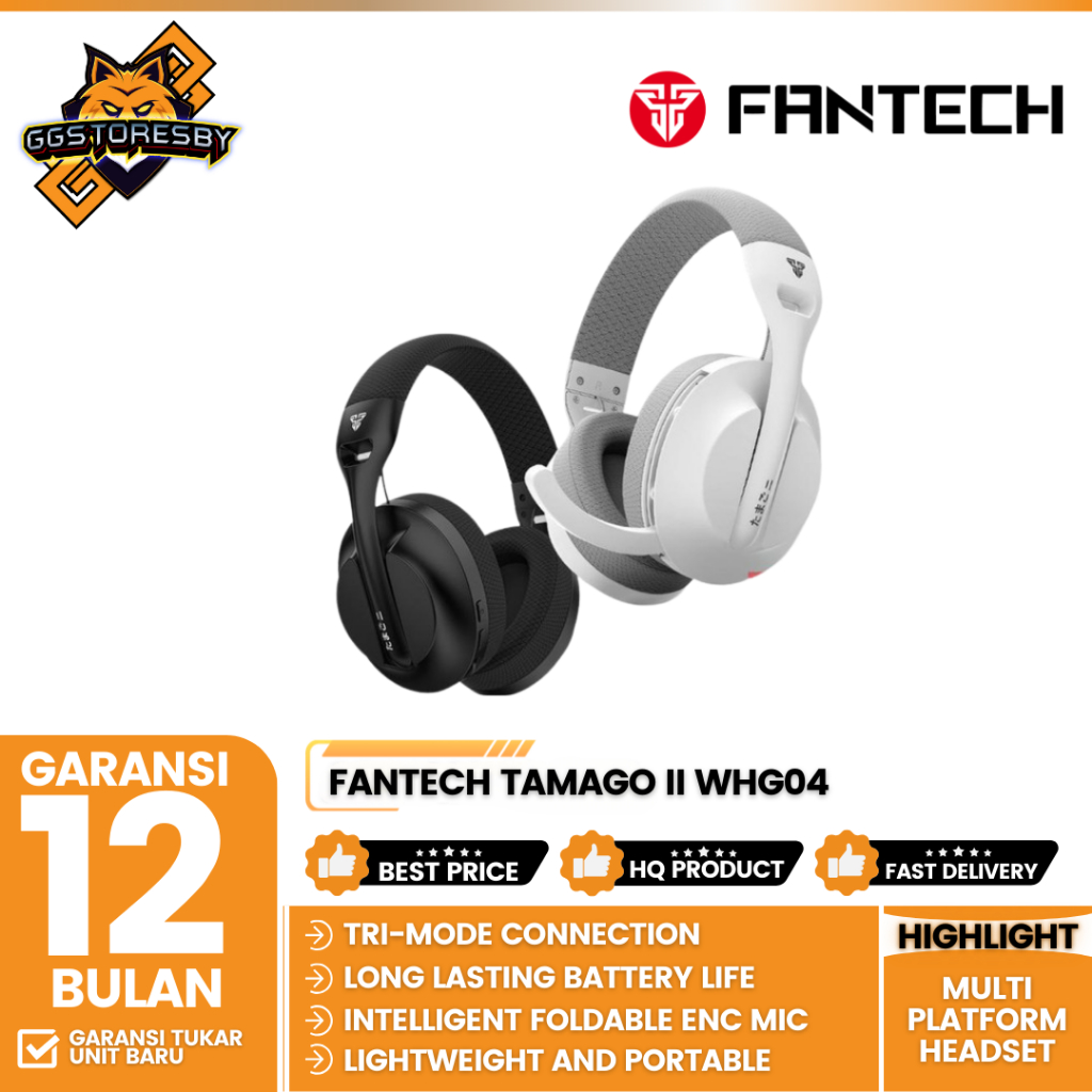 Jual Fantech Tamago Ii Whg04 Wireless 2.4Ghz Bluetooth Multi Platform Headset Headphone | Shopee ...