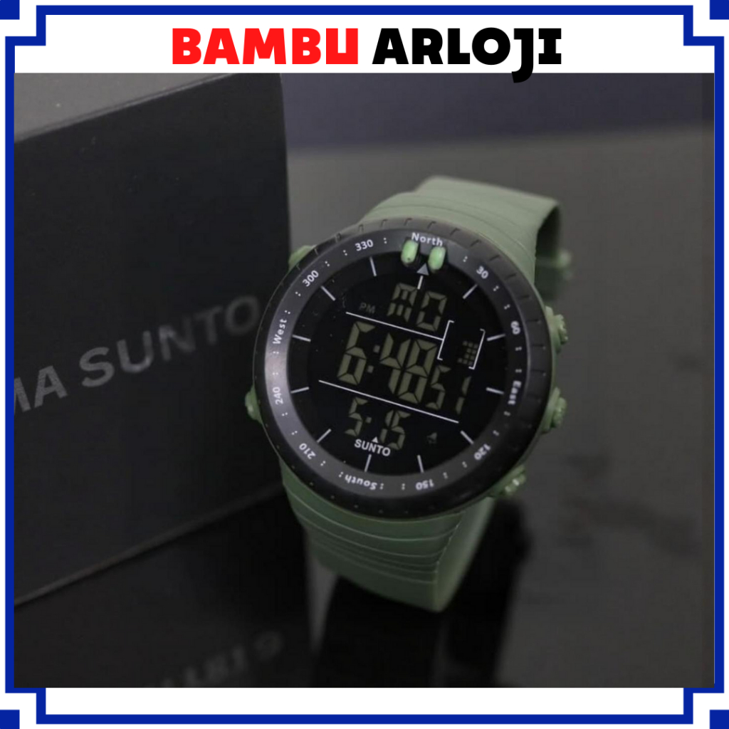 Jual BAJ JAM TANGAN PRIA RUBBER SPORT SUUNT-O CORE DIGITAL LED GROSIR ...
