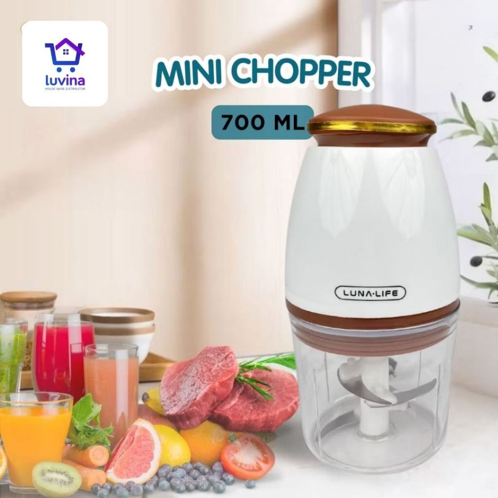 Jual LUNALIFE - Mini Food Processor Chopper Blender Alat Penggiling ...