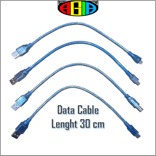 Jual Cable Data USB 2.0 Length 30cm Type A to B C Mini Micro kabel ...