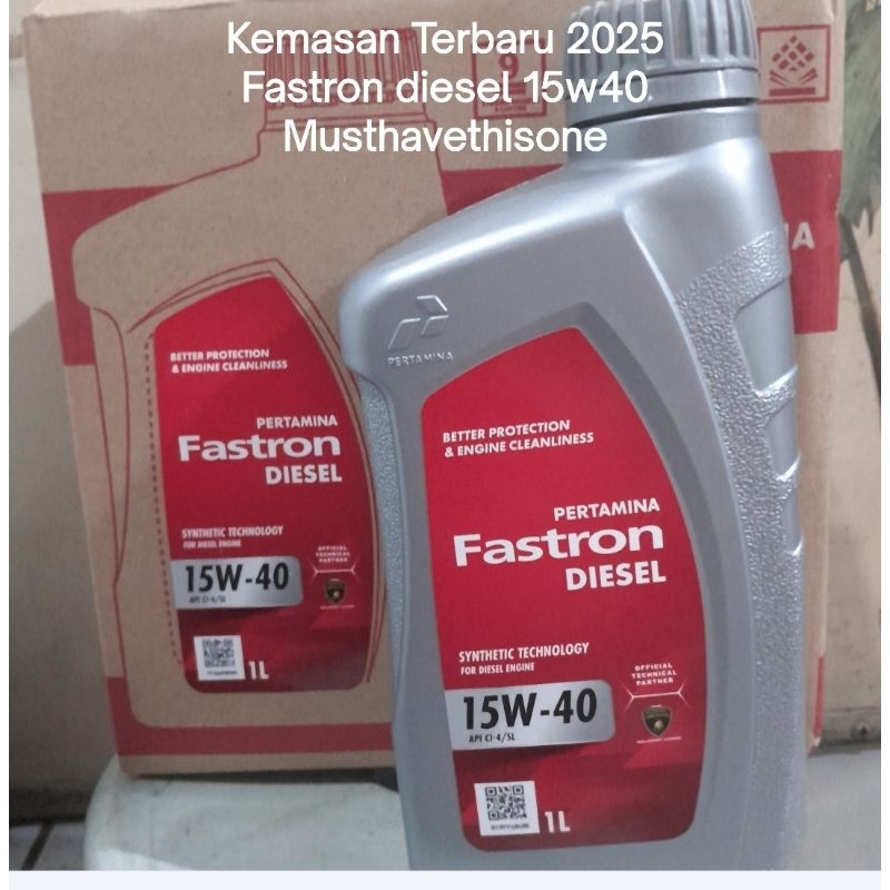 Jual fastron diesel 15w40 1liter dijamin ori 15w-40 15 40 15w - 40 ...