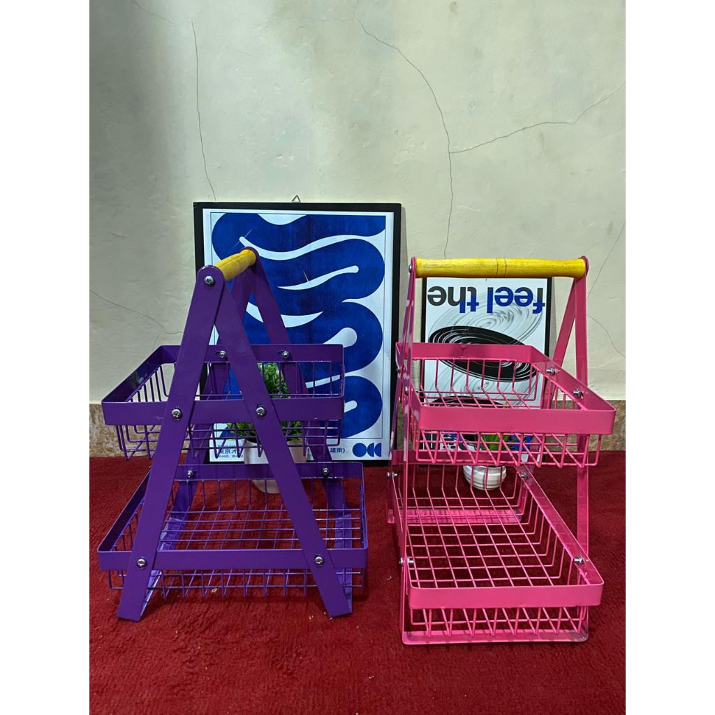 Jual Rak logam tempat buah/rak dapur serbaguna simple bisa tempat sayur ...