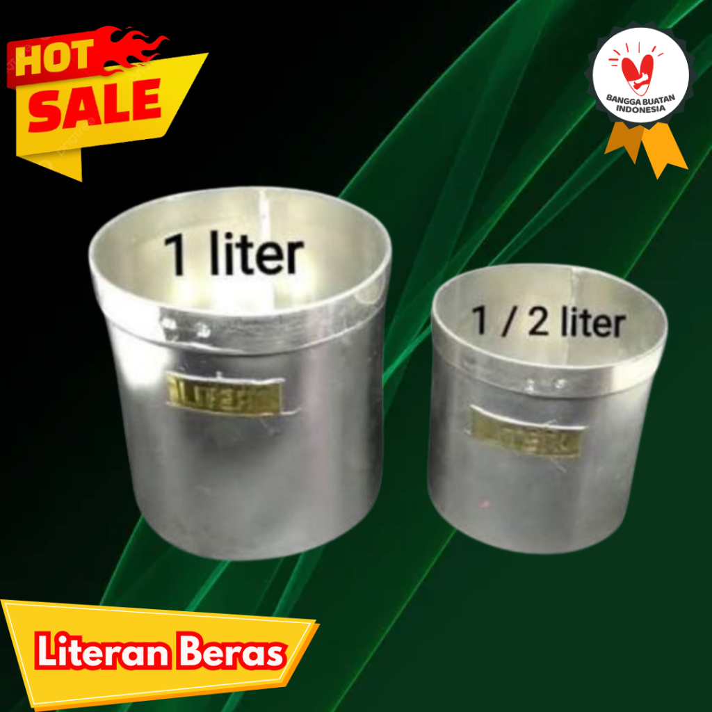 Jual Literan beras Takaran beras ukuran 1/2 liter dan 1 liter | Shopee ...